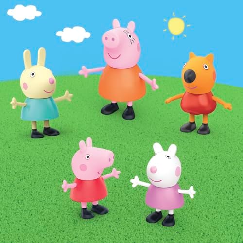 UNO1RC Pig Toys Peppa's Little Vehicle Set, Includes Helicopter, Campe ...